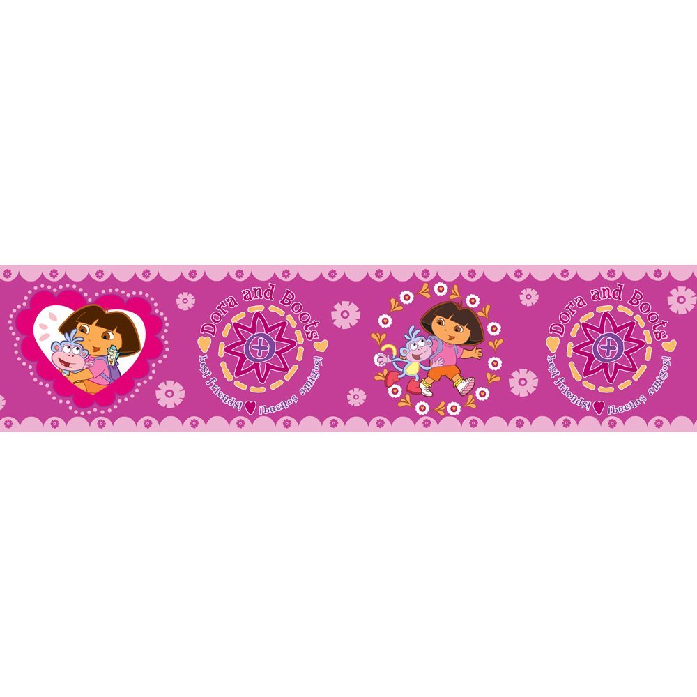 Dora the Explorer Peel & Stick Wallpaper Border NS026442 - All 4 Walls ...