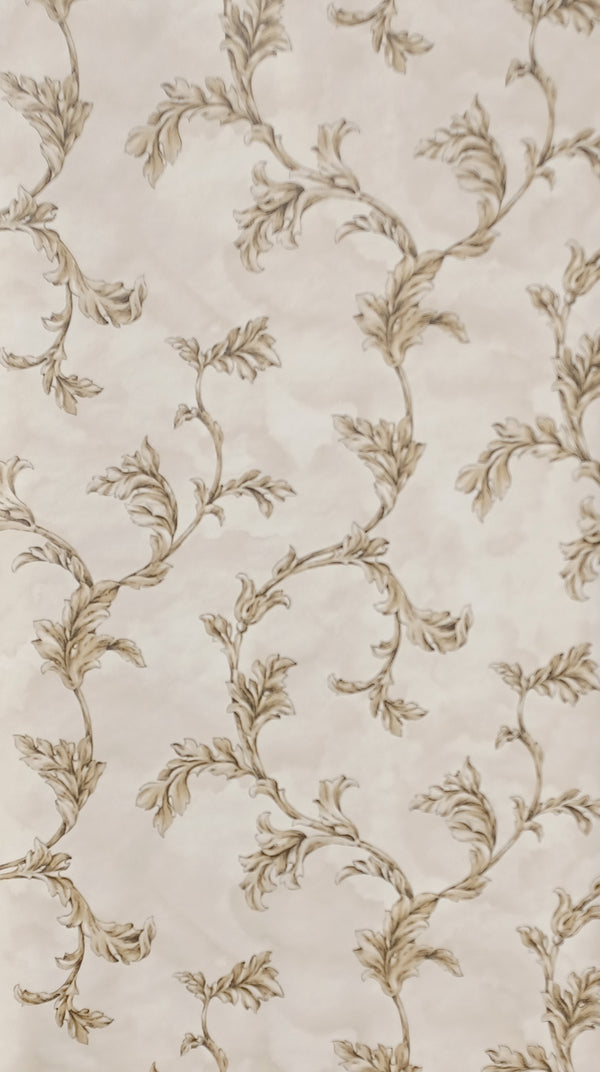 Formal Gold Scroll on a French Wash Background Wallpaper - All 4 Walls ...